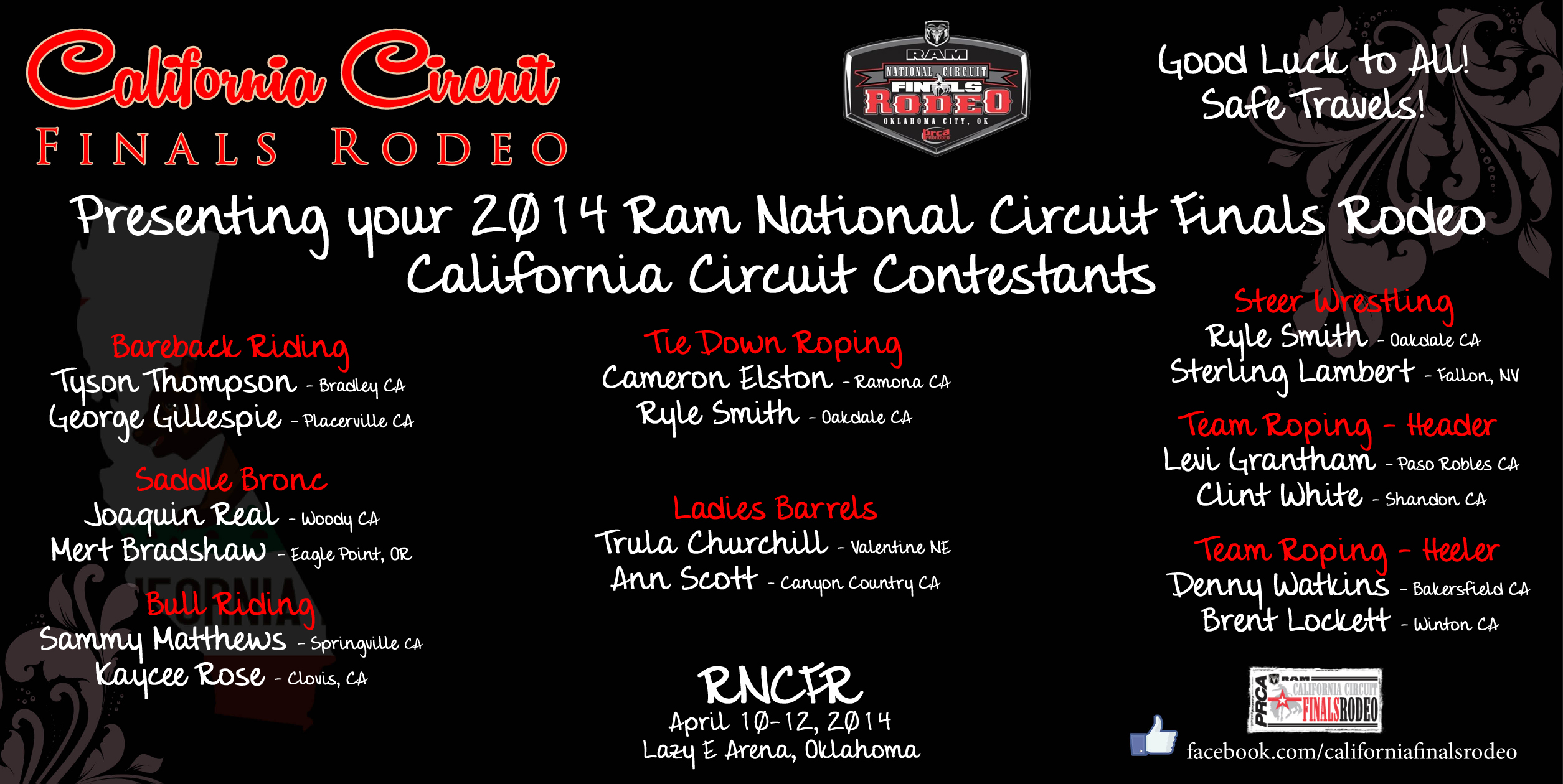 Ram National Circuit Finals Rodeo 16 Of The Prca Wpra Ca Circuits